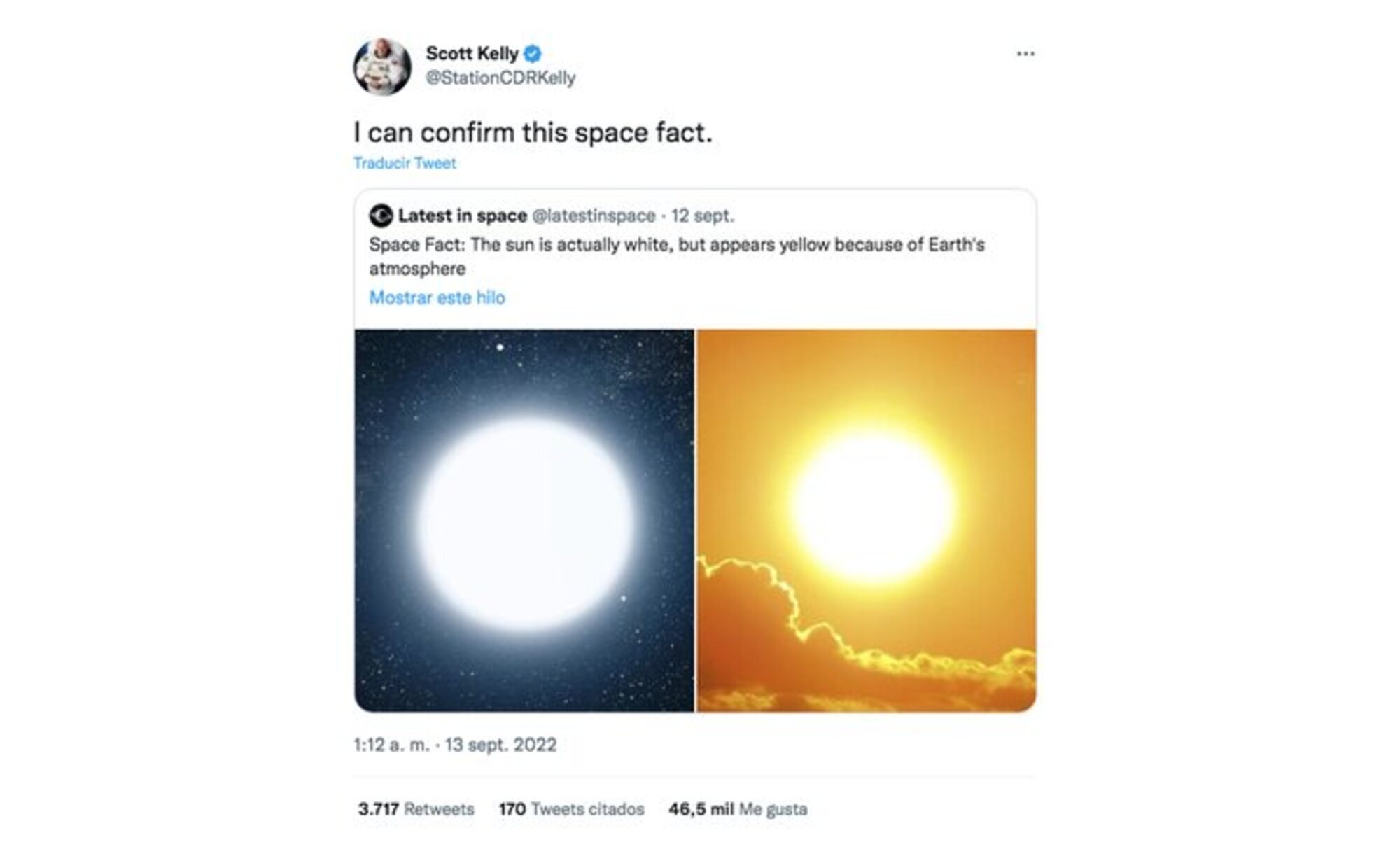 ¿Cuál es el verdadero color del Sol y por qué no es amarillo como ...